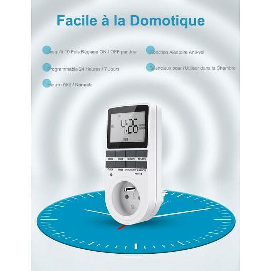 Digital Programmable Socket Weekly Digital Timer With Lcd Display 12h 24h 7days Electrical