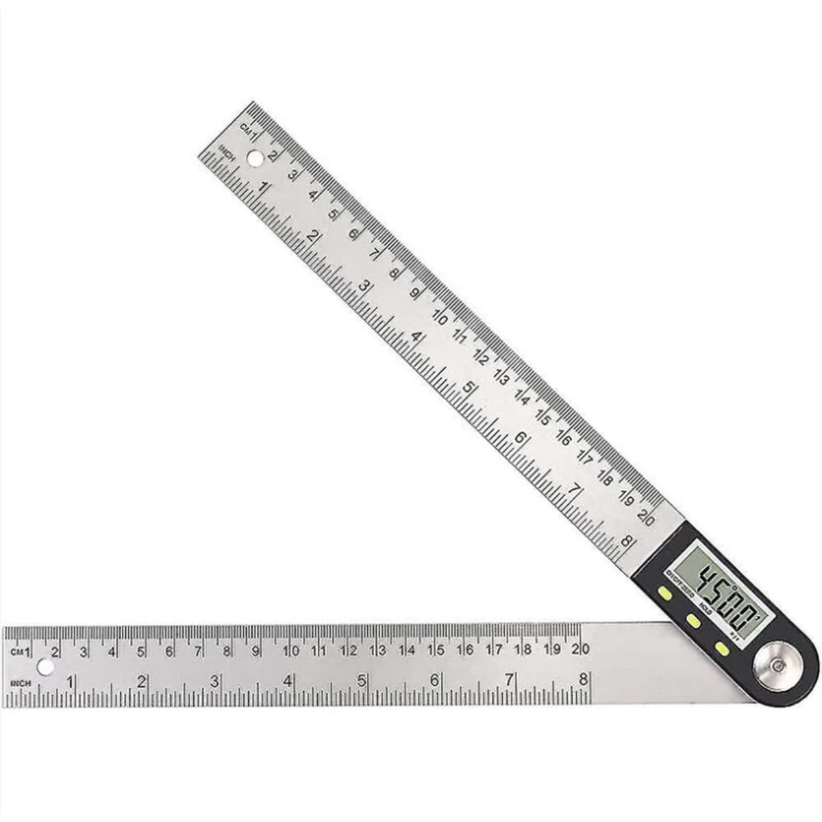Digital Protractor With 200mm / 8Inch Stainless Steel Bladed, Color ...