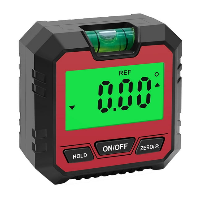 Digital Protractor Level And Angle Finder Square Protractors Red
