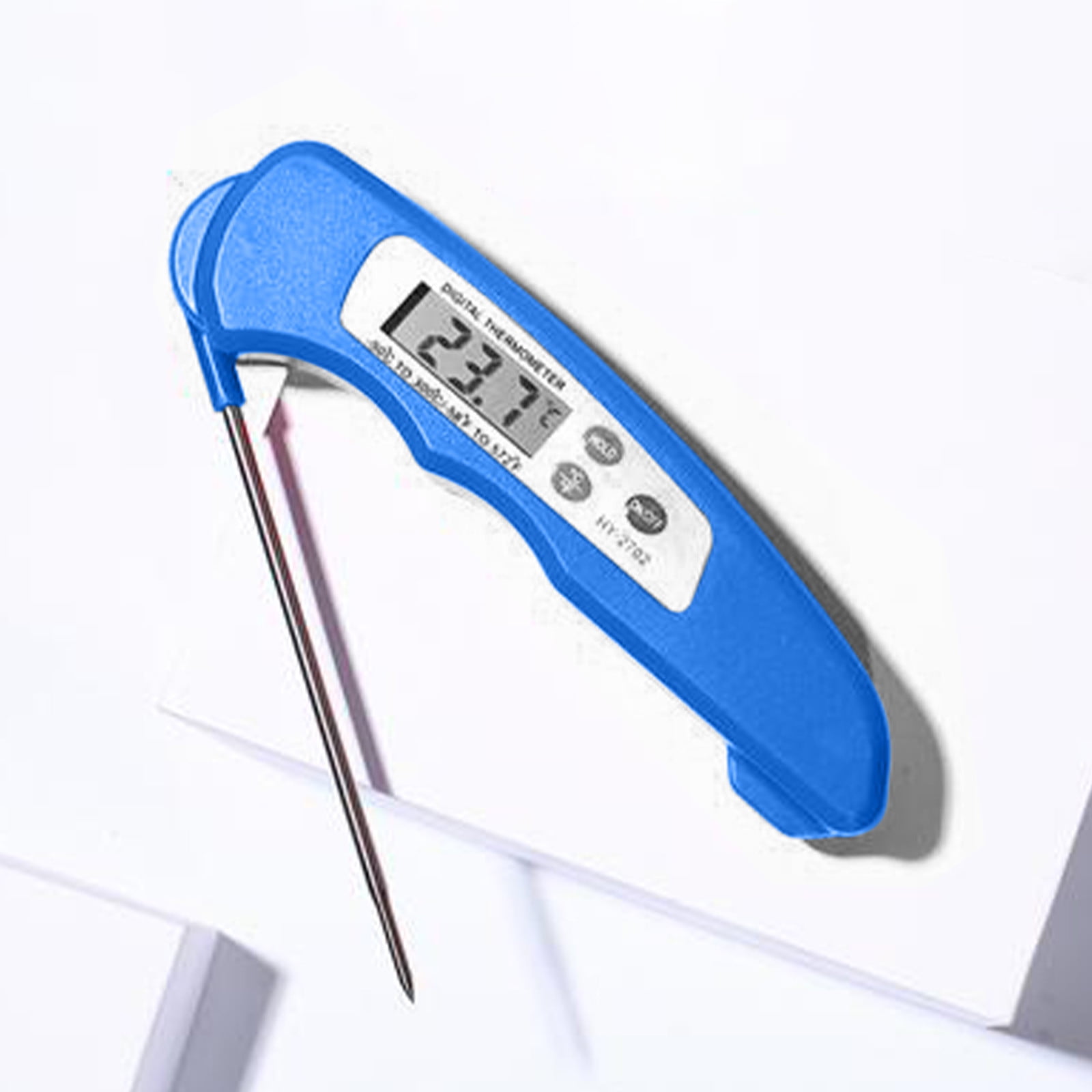Digital Pyrometer Thermometer for Cooking Meat Food with Backlit Display -58F to 572F Range(Blue ...