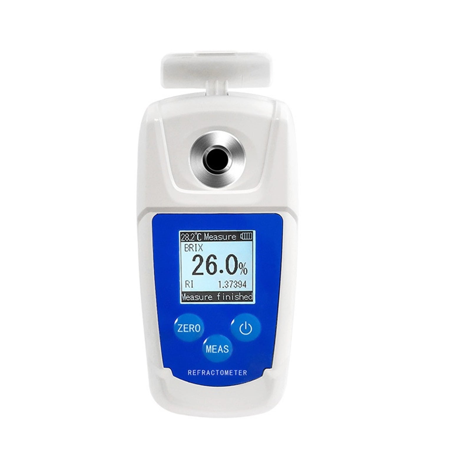 Digital Refractometer 0-55% Brix Tester Meter Fruit Juice Sugar Content ...