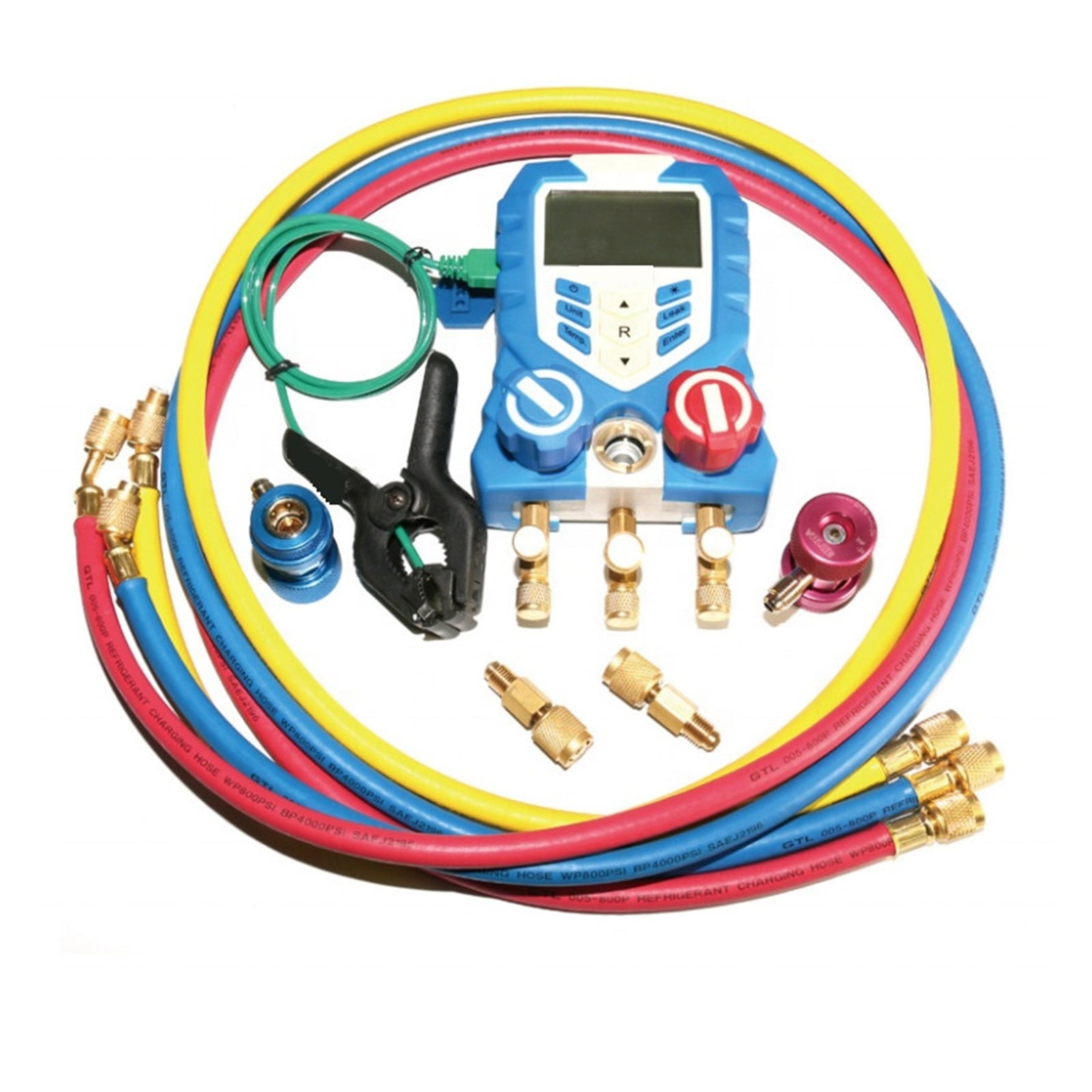 Digital Refrigerant Manifold Gauge Evaporation Temperature Sensing ...