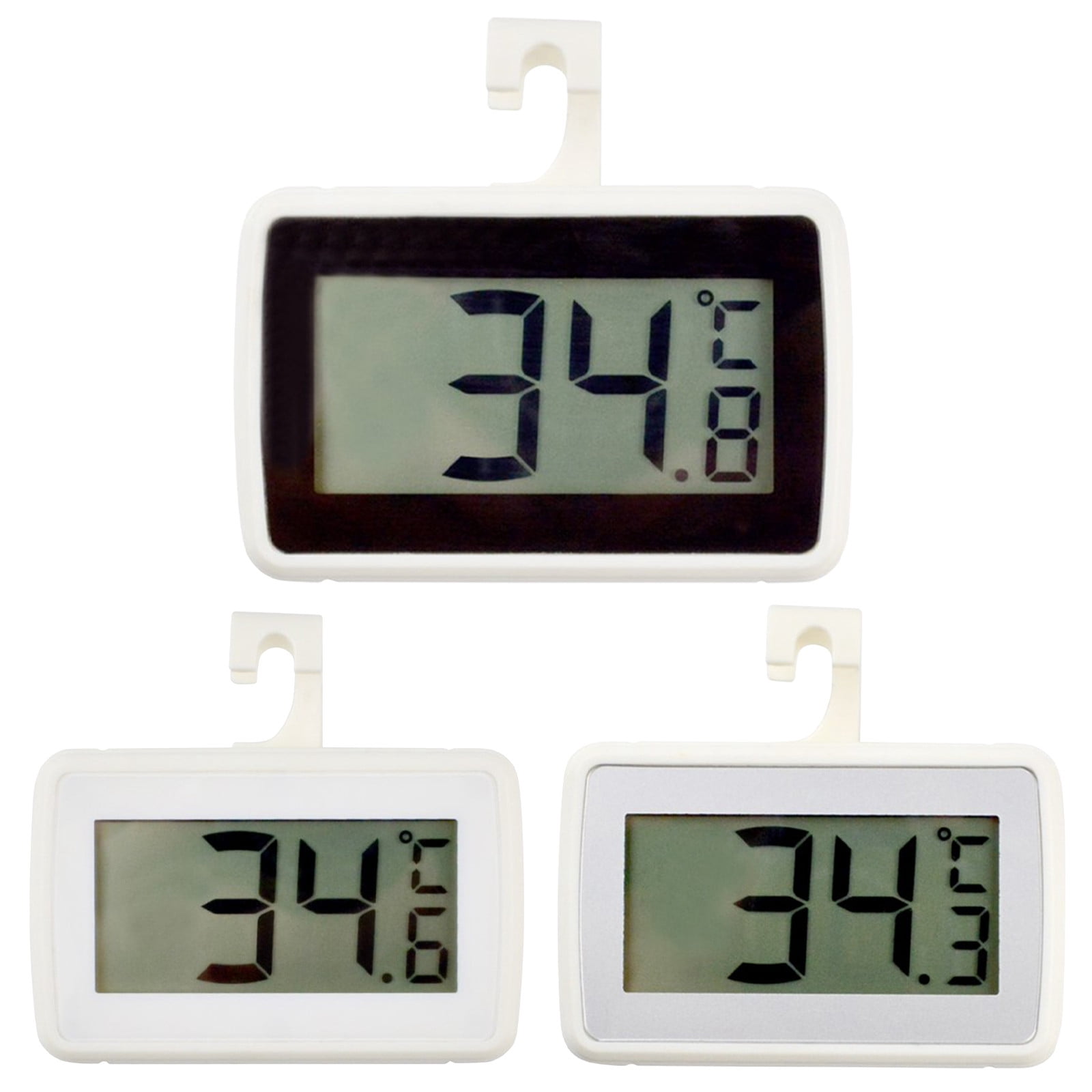 Digital Refrigerator Thermometer 2 Pack Fridge Freezer Room Thermometer ...