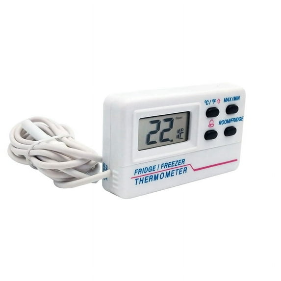 Digital Refrigerator Thermometer Indoor Outdoor Fridge Freezer ...