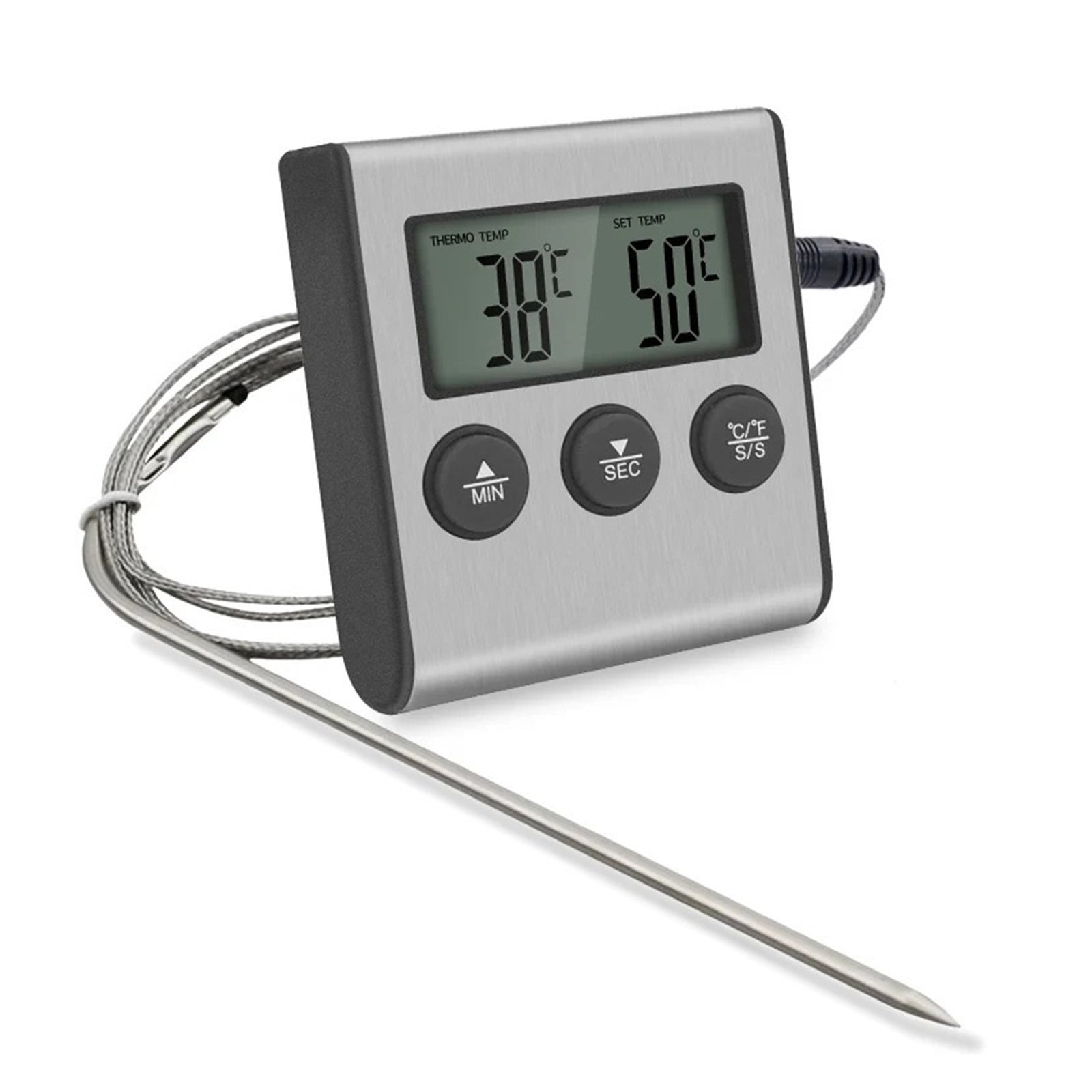 Digital Remote Wireless Food Kitchen Oven Thermometer Probe Oven Meat ...