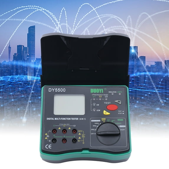 Digital Resistance Meter Ground Earth Insulation Tester 0.01 to 2000 ...