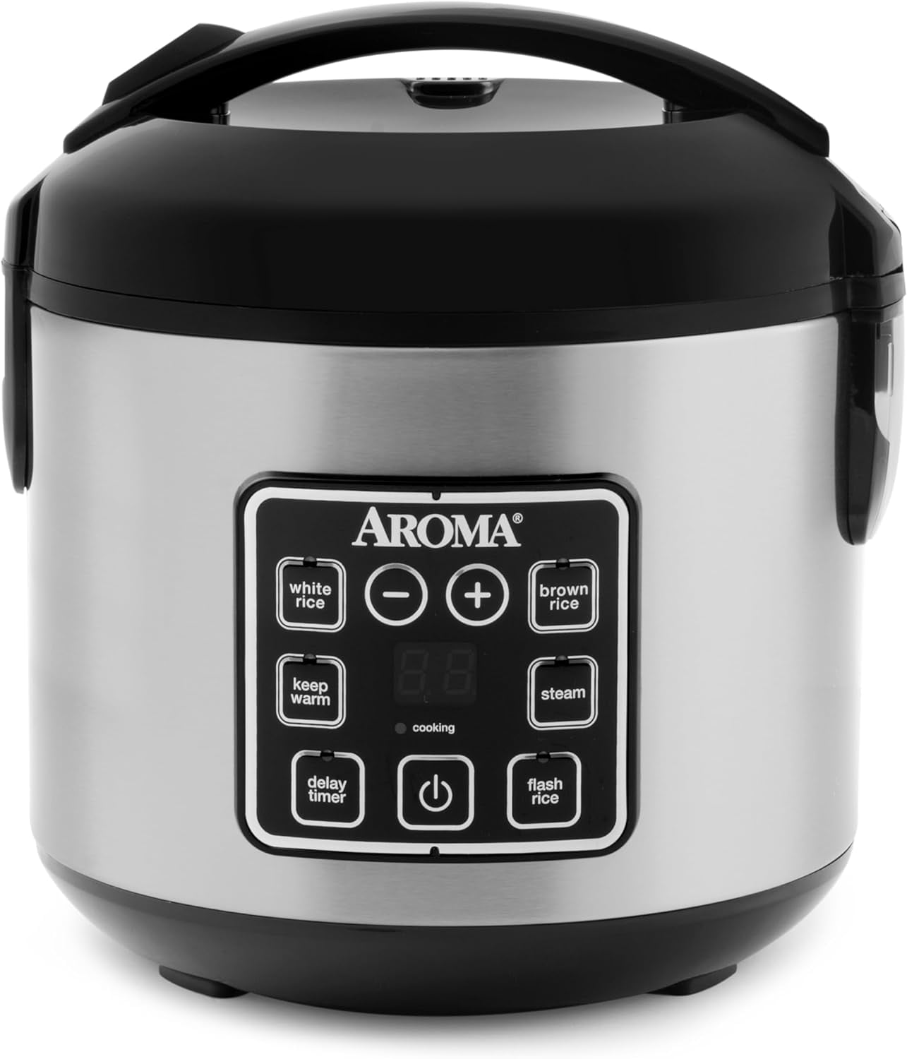 Digital Rice Cooker, 4-Cup (Uncooked) / 8-Cup (Cooked), Steamer, Grain ...