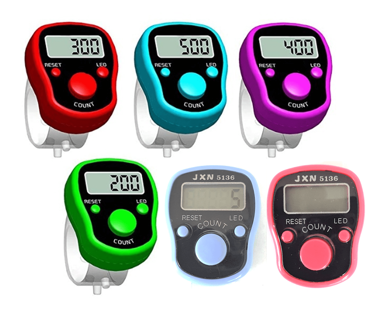 Digital Ring Counter 24 Pack tally counter Multi-use Muslim Finger ...