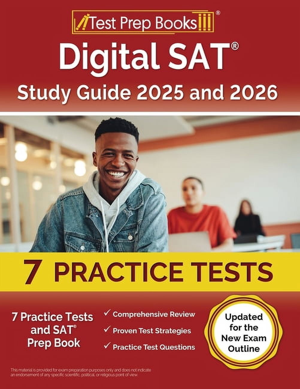 Digital SAT Study Guide 2024 and 2025: 7 Practice Tests and SAT Prep ...