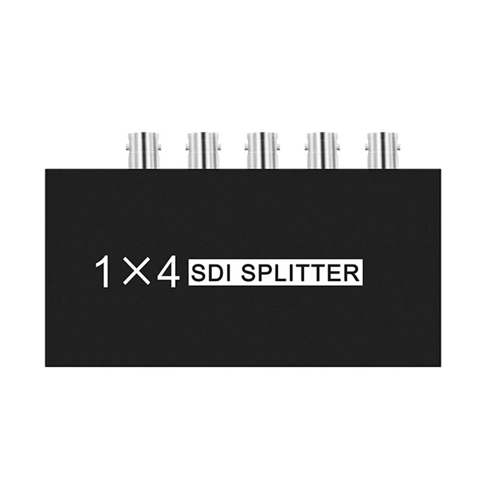 Digital SDI Splitter 1X4 Multimedia Splitter SDI Extender Adapter with ...