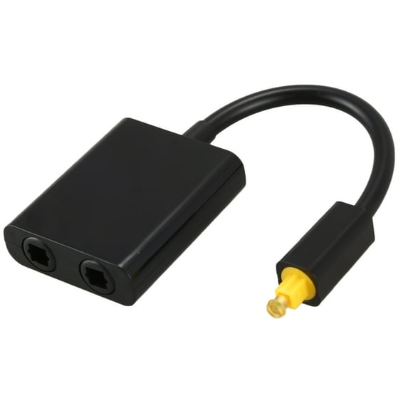 Digital SPDIF Optical Audio Splitter 2 Way Toslink Splitter Adapter 1 ...