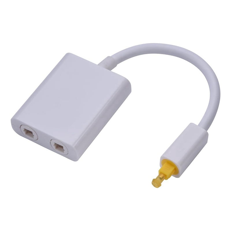 Digital SPDIF Optical Audio Splitter 2 Way Toslink Splitter Adapter 1 ...