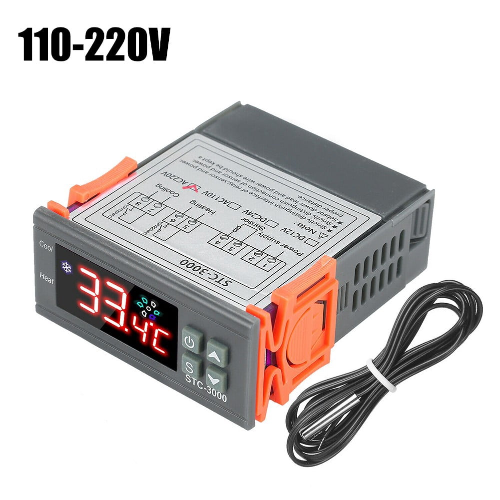 Digital Programmable STC-3000 Temperature Controller Thermostat with ...