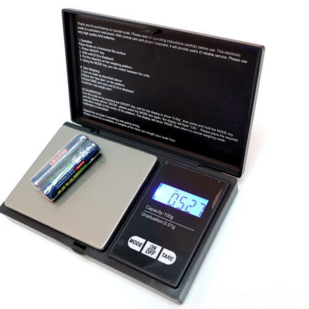 Digital Scale 1000g x 0.1g Jewelry Pocket Gram Gold Silver Coin Herb ...