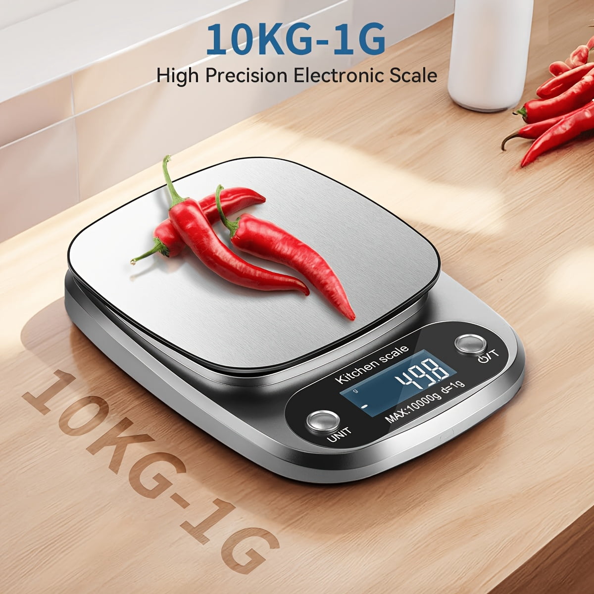 [Digital Scale] Accuracy 10kg, 1G Digital Scale | Fashion Design, LCD ...