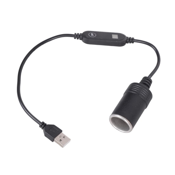 Digital Screen USB Power Changer To 12V Vehicle Cable USB Male to 12V ...