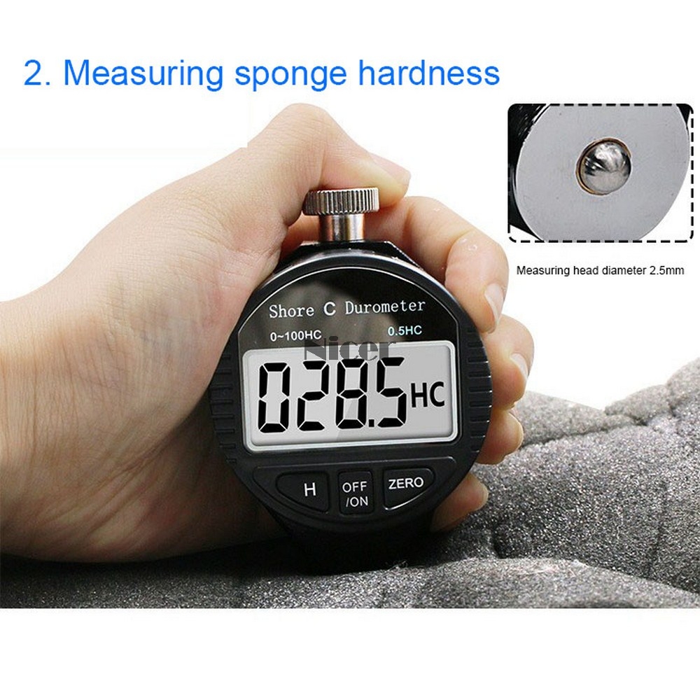 Digital Shore Hardness Tester Durometer Shore A/C/D Hardness Meter ...
