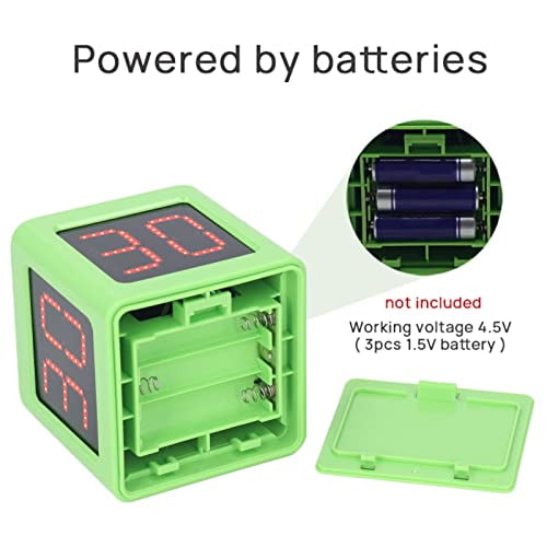 Digital Shot Timer, 1.4in HD Display Cube Timer with Three Buttons, 4 ...