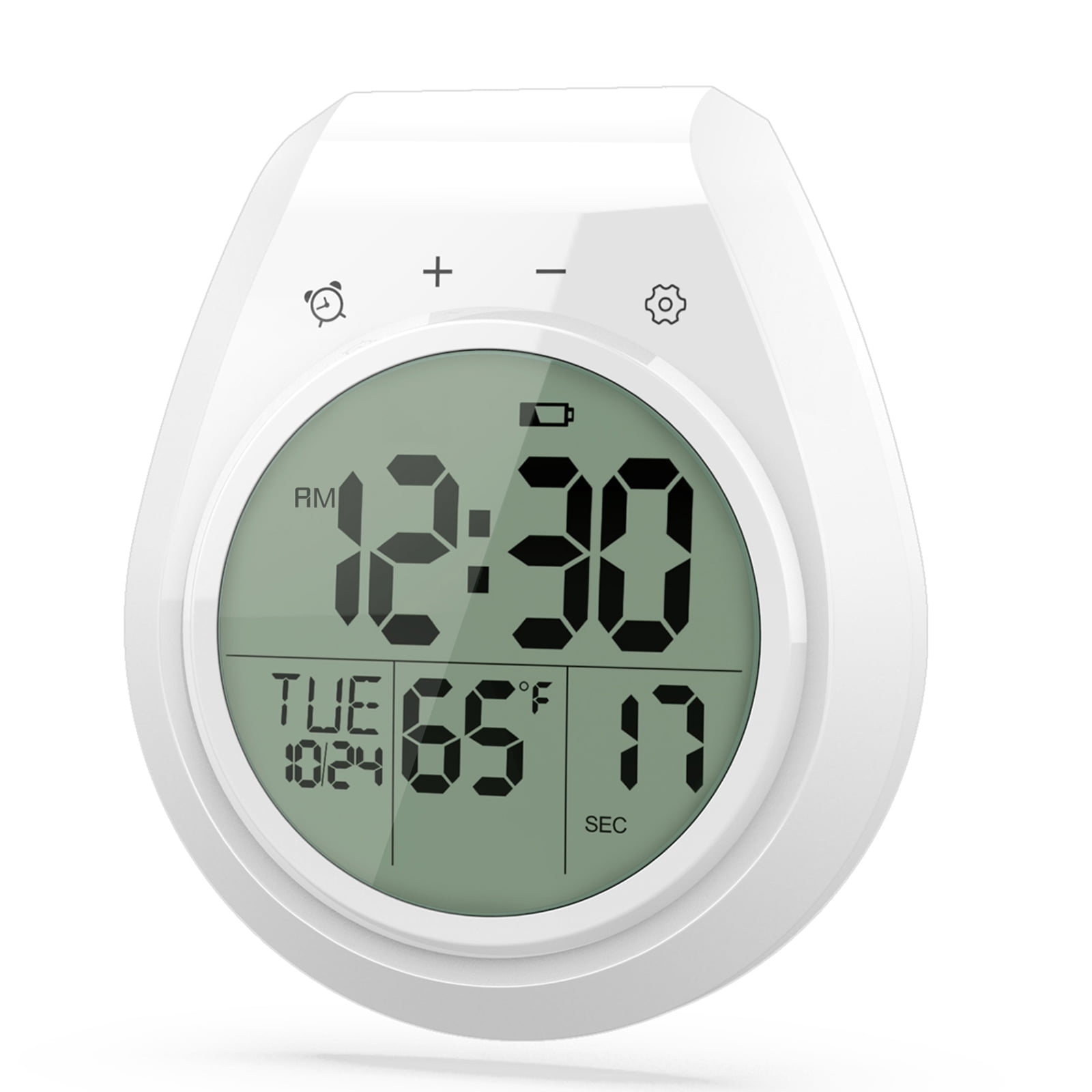 Digital Shower Clock, Waterproof Bathroom Clock with Temperature ...