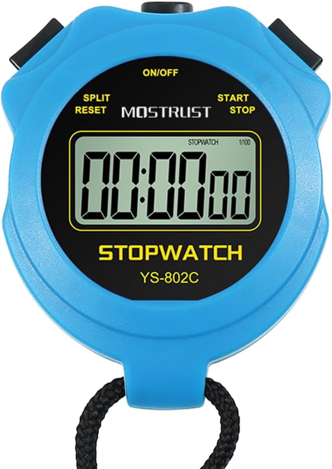 Digital Simple Stopwatch, 1/30 Lap Basic Stopwatch, No Bells, No Clock ...