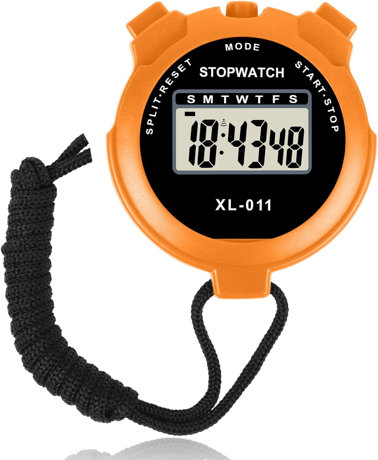 Digital Simple Stopwatch - Large Display, Single Lap Split, 12/24 Hour ...