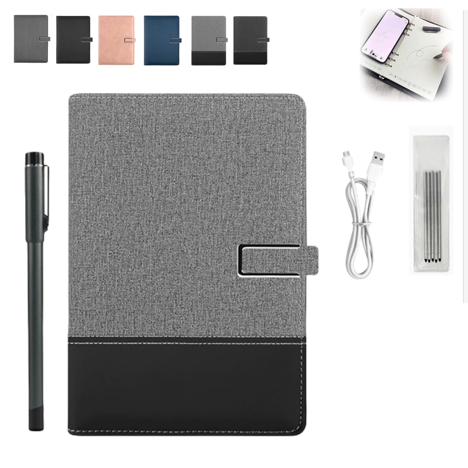 Digital Sketchbook, Digital Sketchbook Connect with Smartphone, 2 in 1 Smart Digital Notebook ...