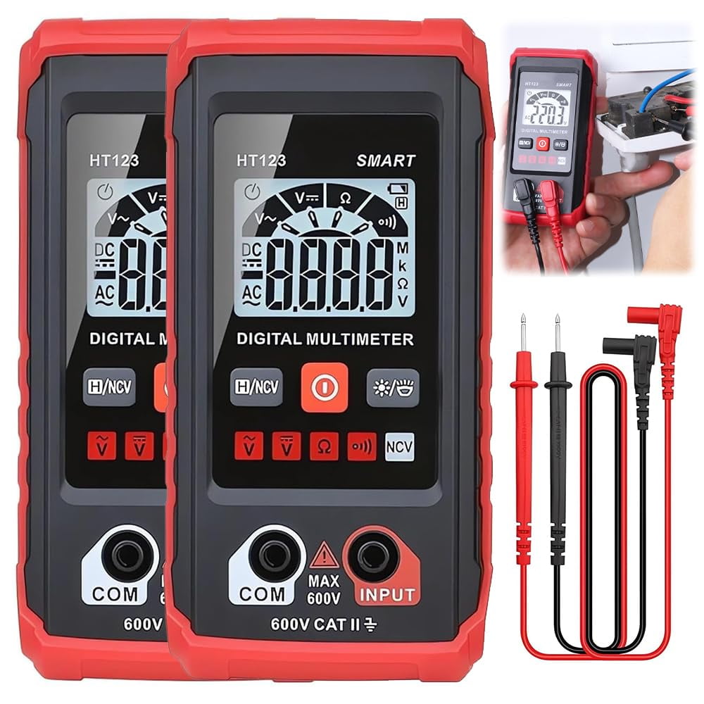 Digital Smart Multimeter, HT123 Fully Automatic Anti-Burn Intelligent ...