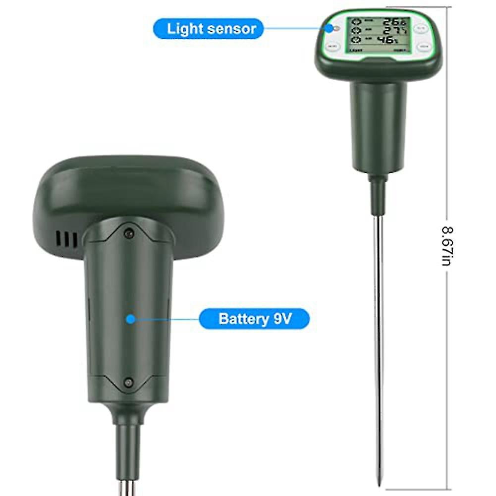 Digital Soil Thermometer 4in1 Soil Tester Soil Thermometerlightair ...