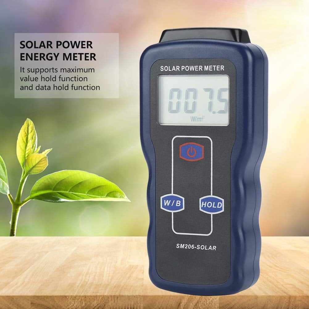 Digital Solar Power Irradiance Meter Sun Light Radiation Tester ...