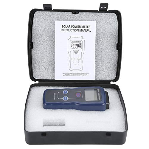 Digital Solar Power Meter,Handheld Strength Sunlight Meter, W/m²/Btu ...