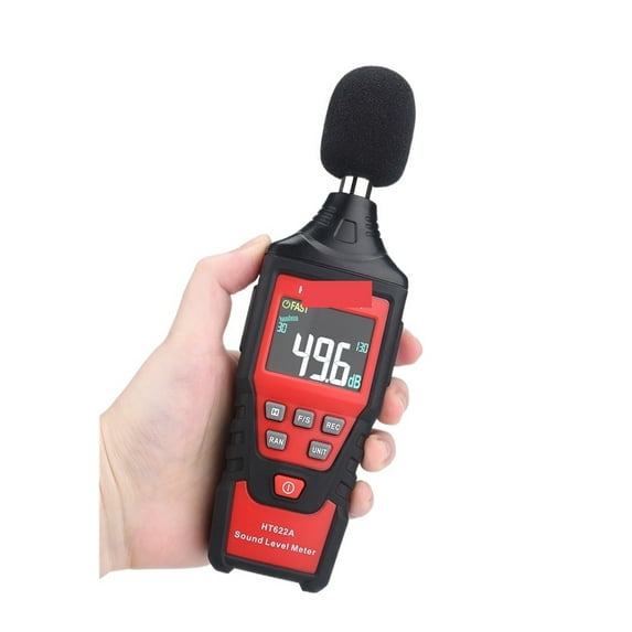 Digital Sound Level Instrument Audio Level Meter Noise Measuring 30-130 ...