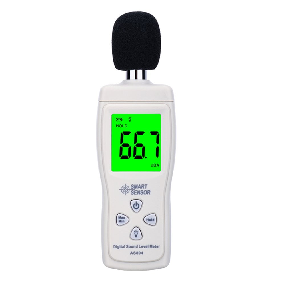 Digital Sound Level Meter 30-130dB Noise Meter Smart Sensor Backlit DB ...