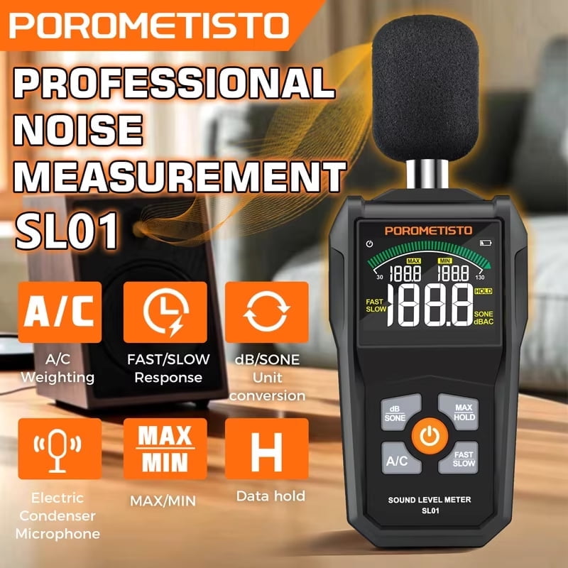 Digital Sound Level Meter, High Sensitivity Multipurpose Audio Noise ...