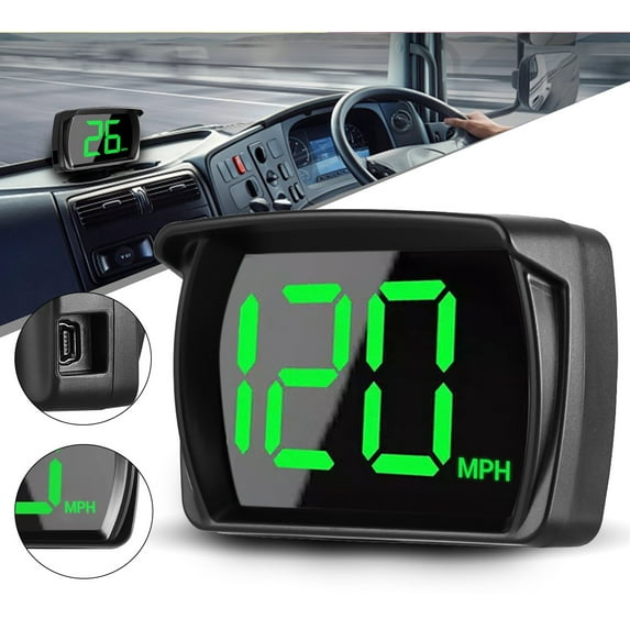 Digital Speedmeter with MPH, Universal Auto GPS MPH Digital Speed Gauge ...