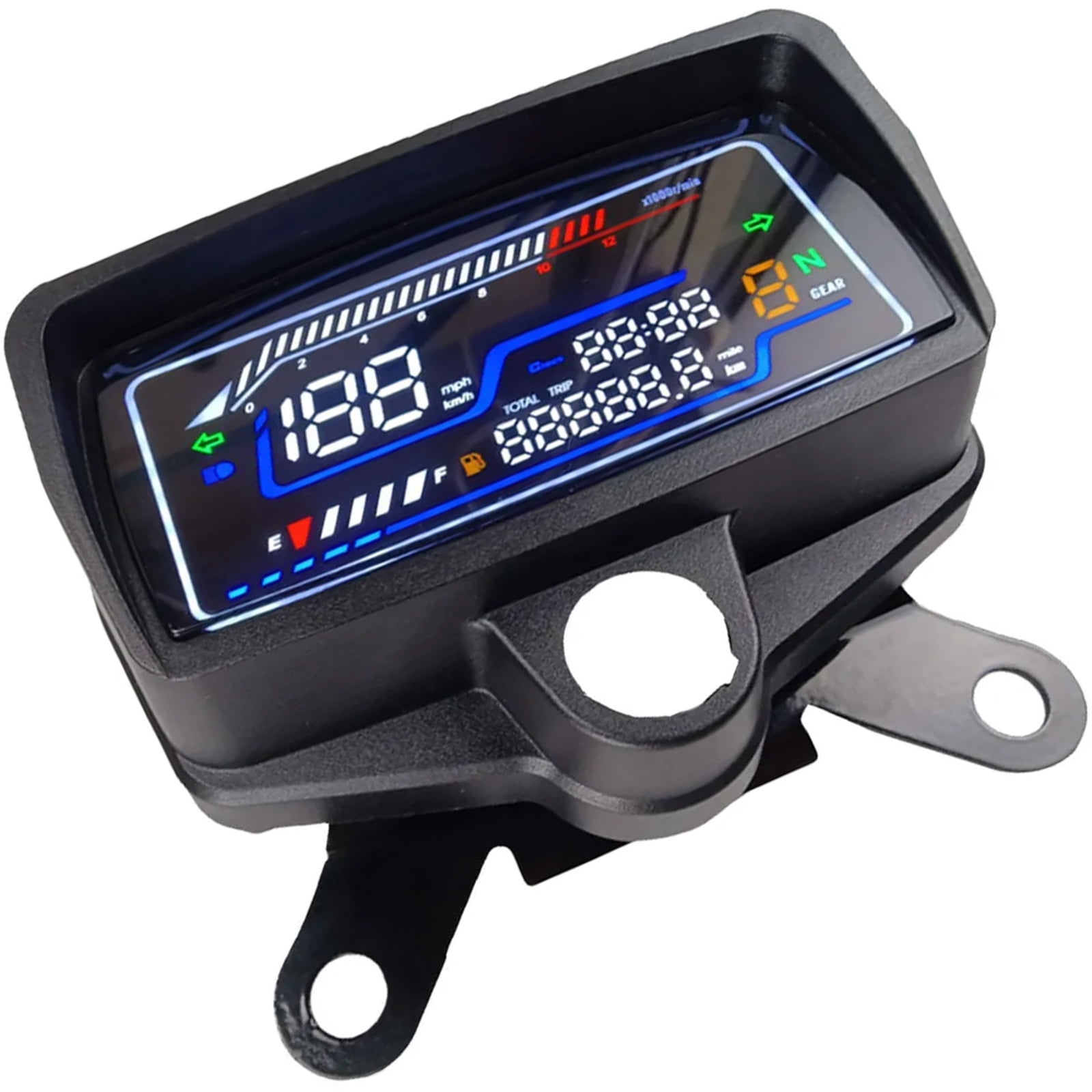 Digital Speedometer Meter Tachometer Motorbike Instrument Cluster ...