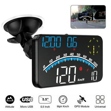 Digital OBD2 GPS Speedometer, EEEkit Car Hud Head-Up Display, Dual ...