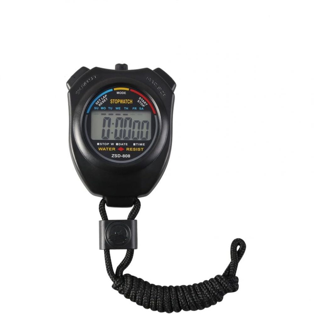 Digital Sport Stopwatch Timer With Stainless Steel Pipe, Large Lcd ...