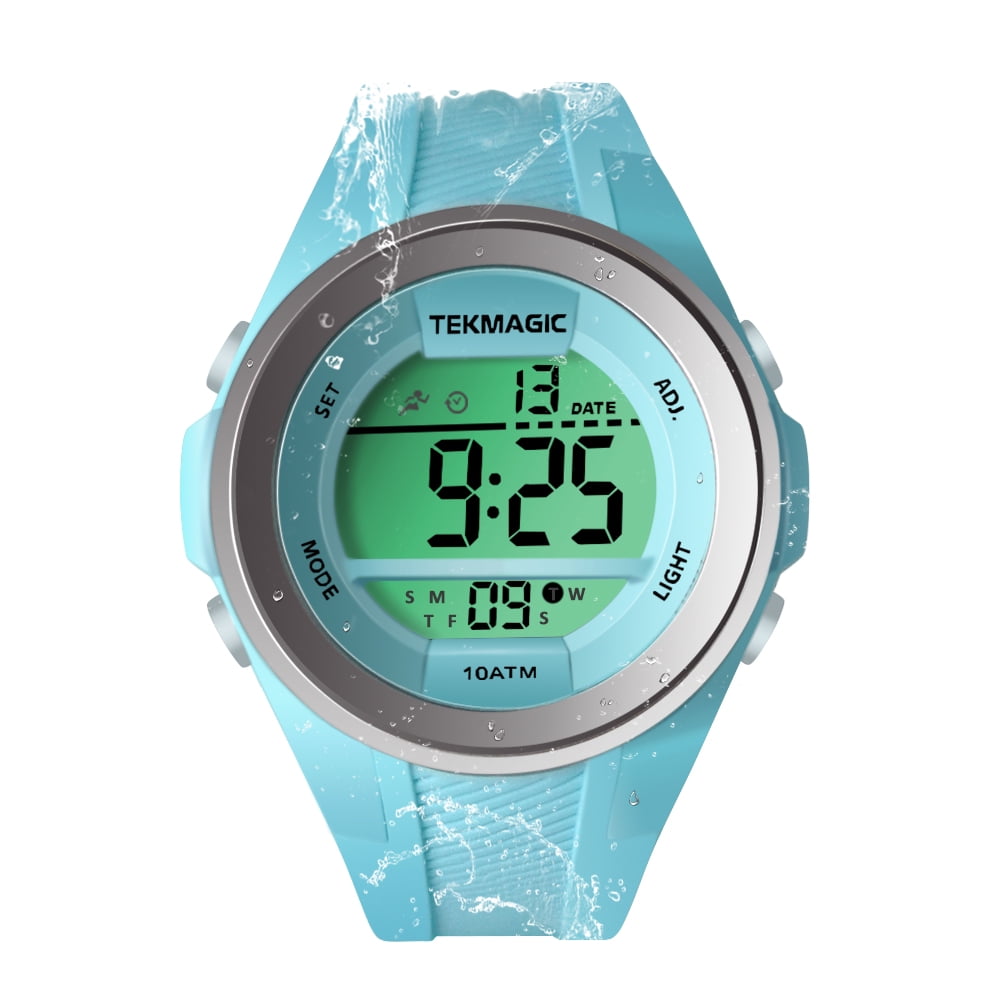 Digital Sports Watch 10 ATM Waterproof for Swimming and Diving with ...