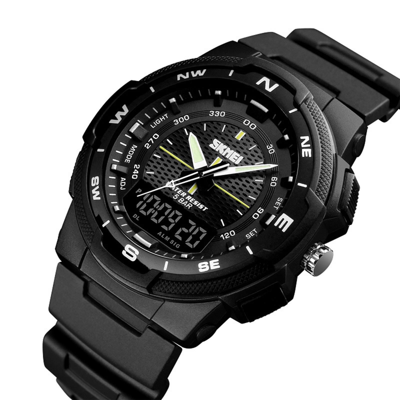 Digital Sports Watch for Men and Women, Waterproof Military Style ...