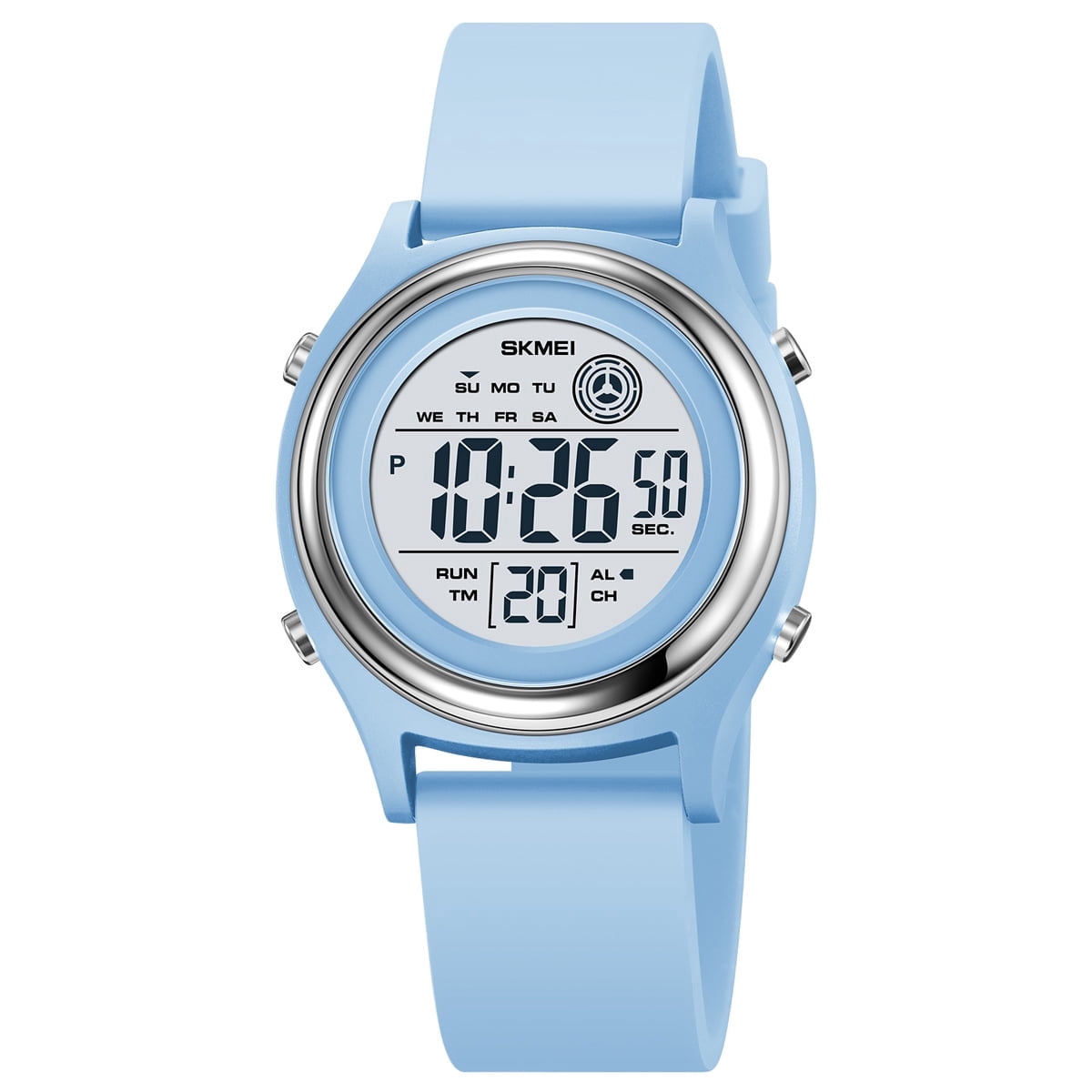 Digital Sports Watch with Stopwatch, Alarm, 50M Water Resistant, EL ...