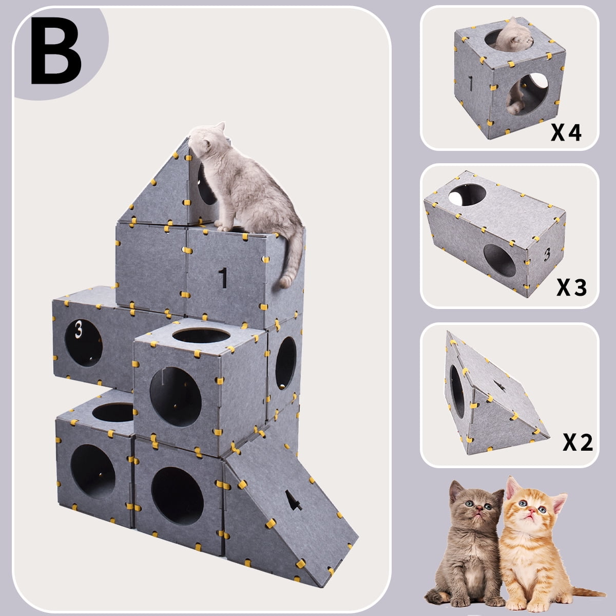 Digital Stacking Cat Amusement Park Rubik's Cube Matching Game Cat ...