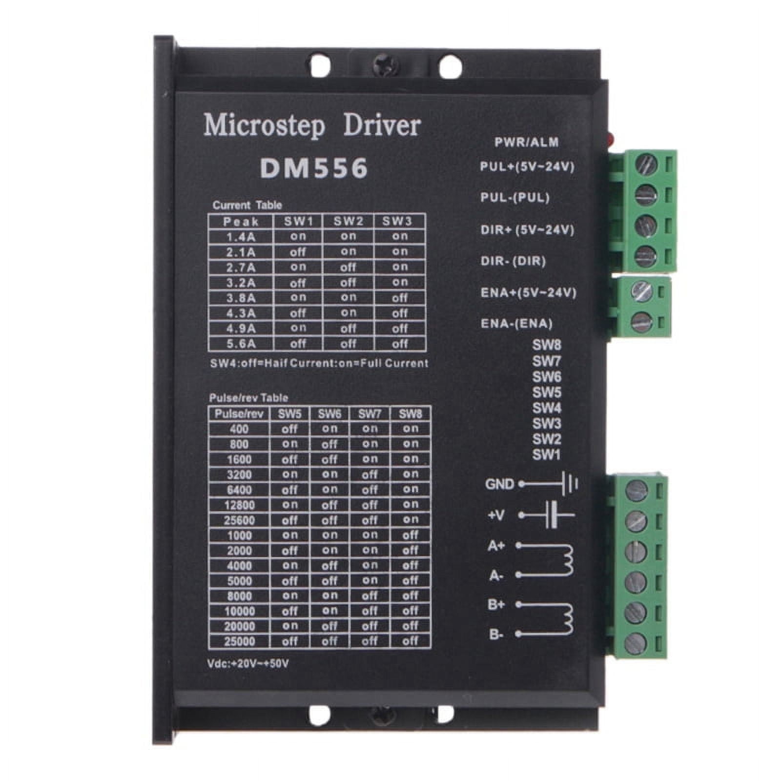 Digital Stepper Driver, Dm556 Motor Driver Is Suitable for Nema 23, Nema 24 and Nema34 Stepper ...
