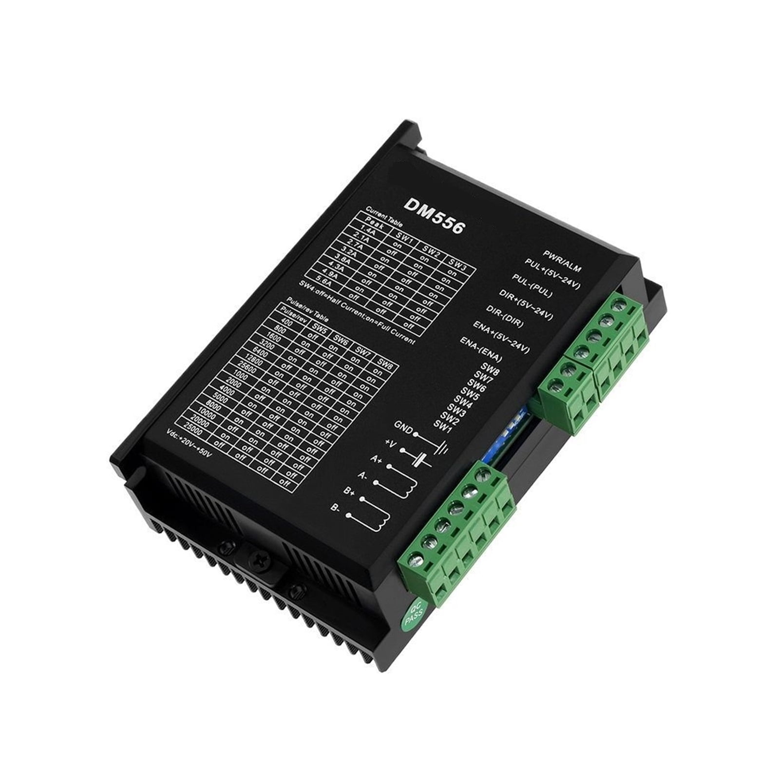 Digital Stepper Motor Driver DM556 2 Phase 5.6A For 57 86 Stepper Motor ...