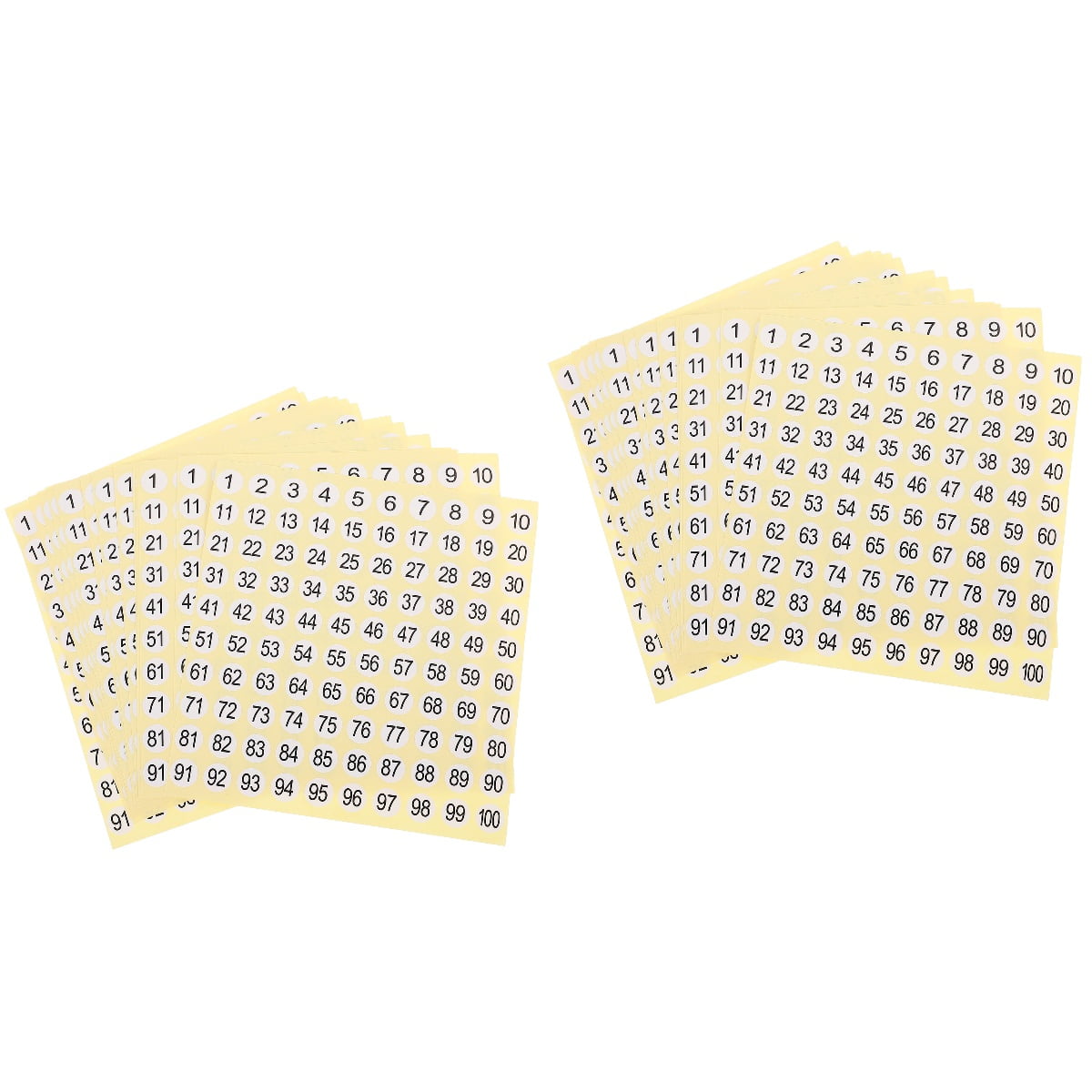 Digital Stickers 30 Sheets Classification Number Labels Numbered ...