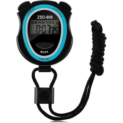 Digital Stopwatch Referee Sports Stopwatch ABS Handheld Waterproof ...