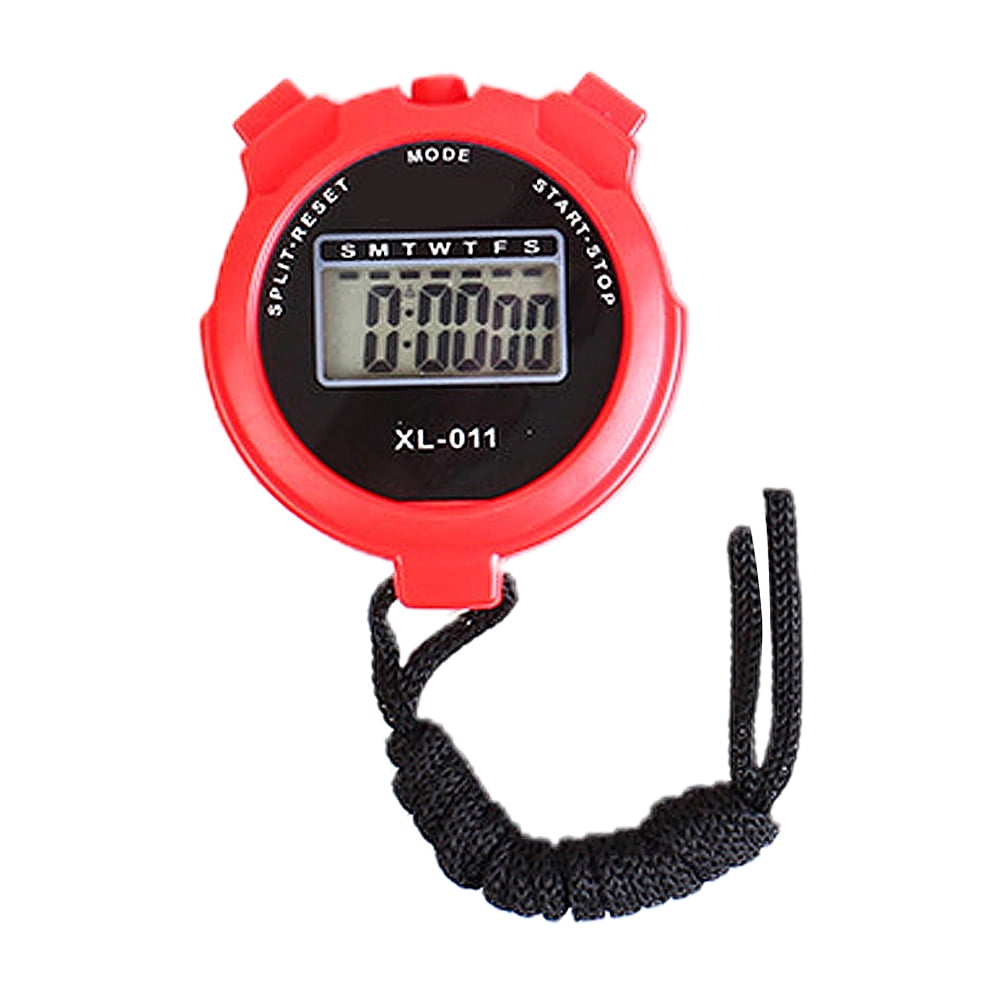 Digital Stopwatch Timer - Interval Timer with Large Display - red ...
