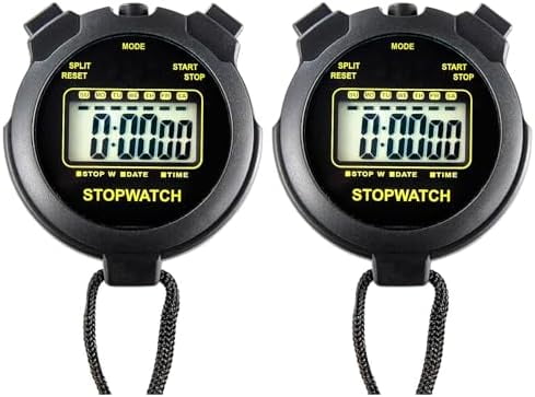 Digital Stopwatch Timer Large Display with Clock and Date, No Alarm ...