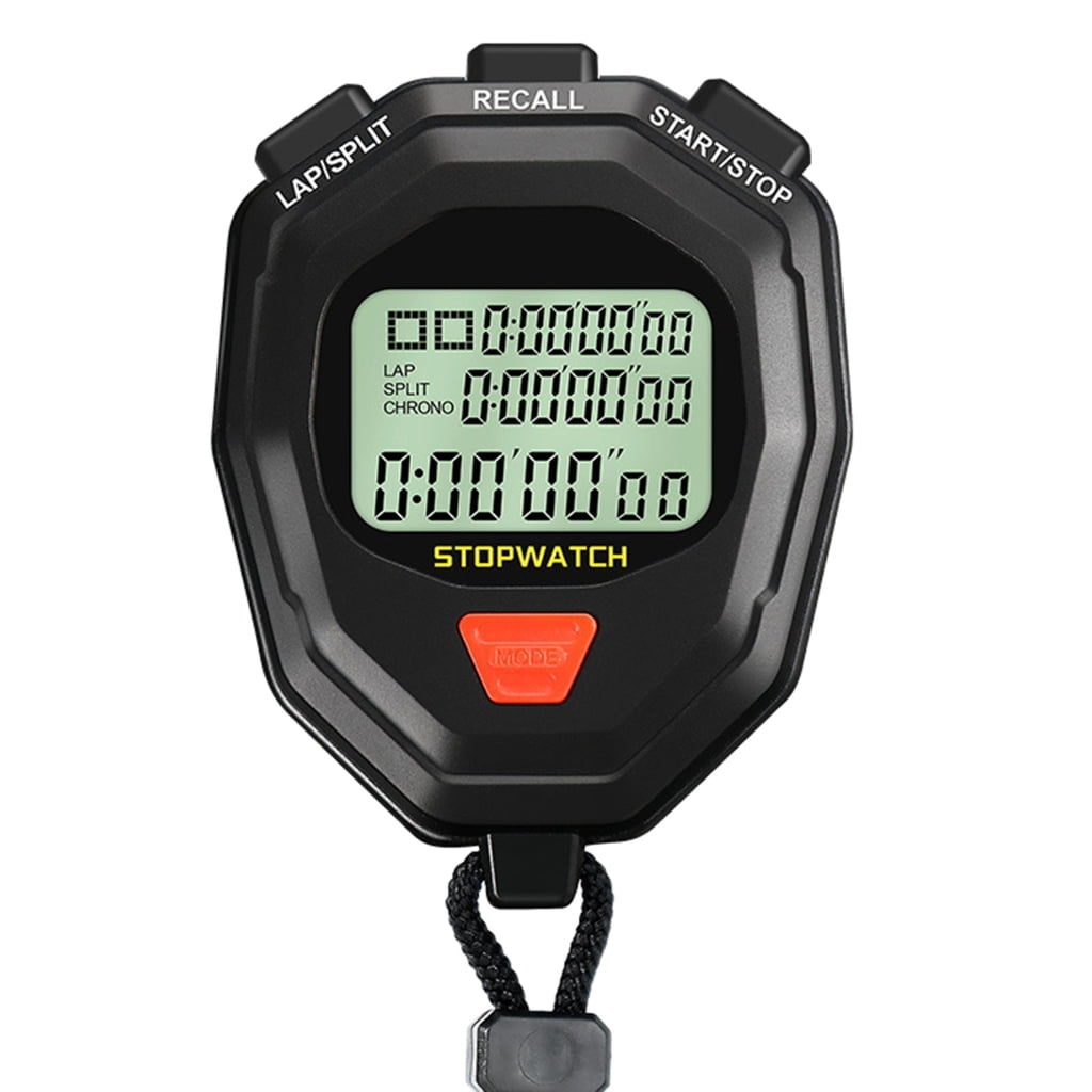 Digital Stopwatch Timer Professional Handheld Chronograph Stop Watch ...