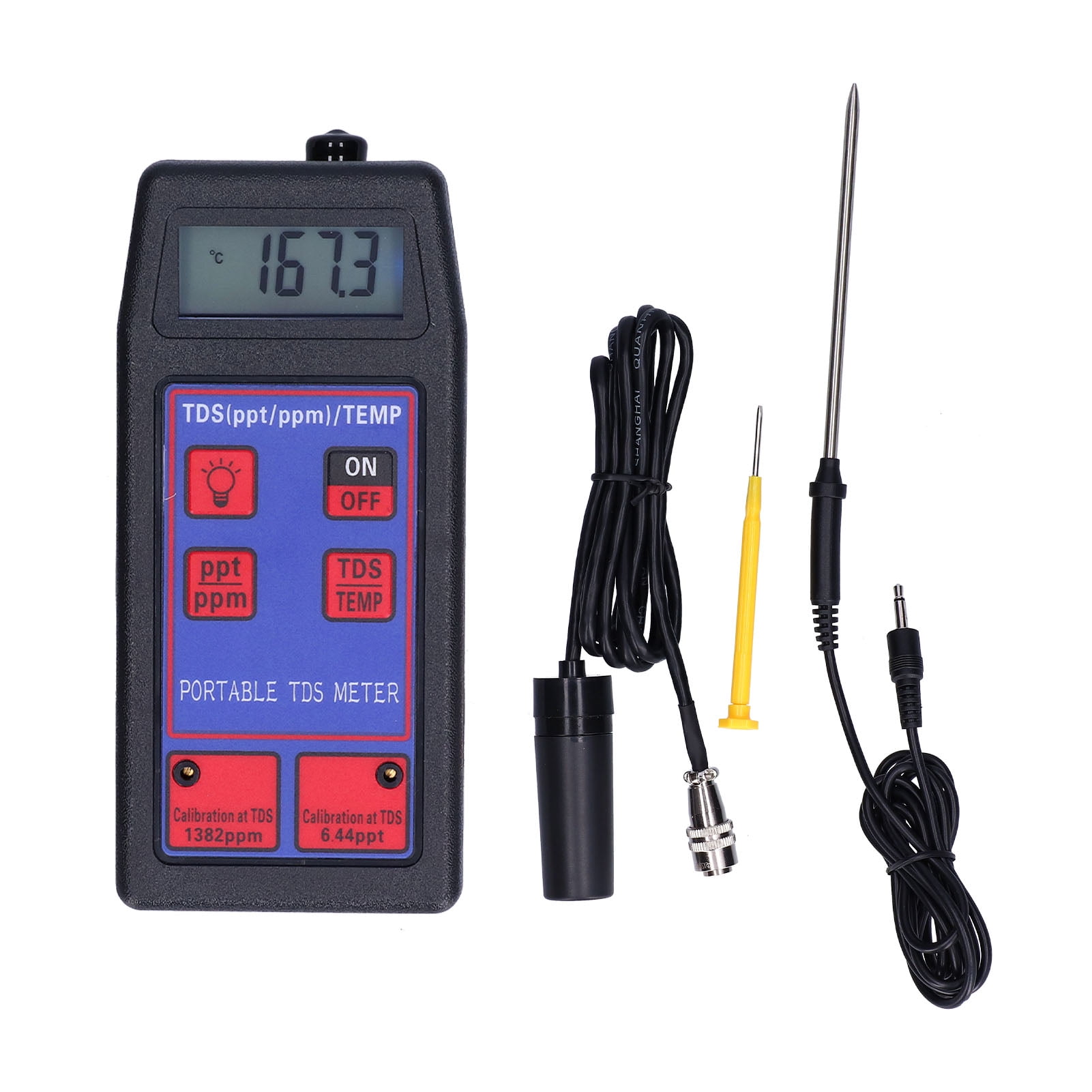 Digital TDS Temperature Meter: PPM/PPT Conversion, Backlit Display For ...