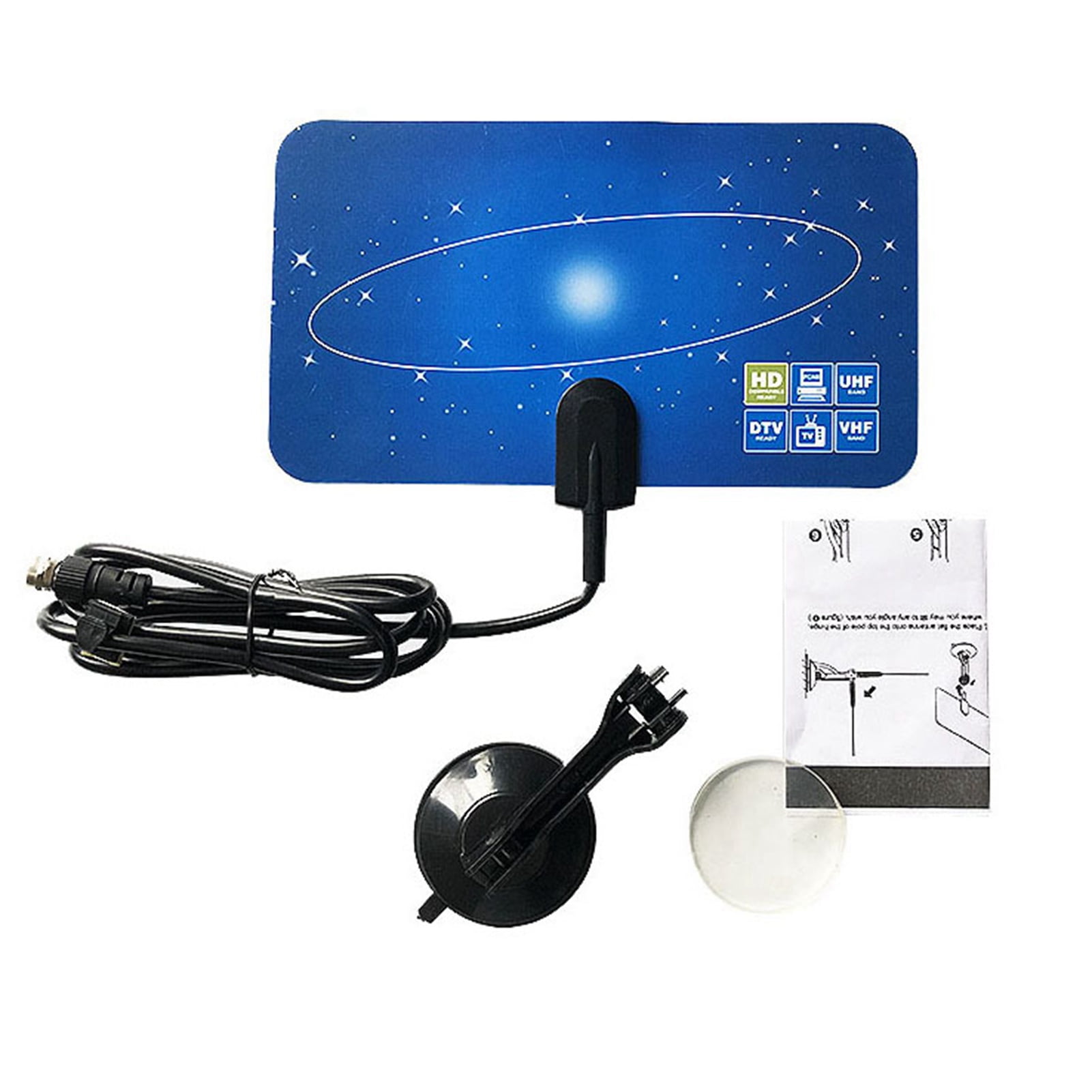 Digital TV Antenna Signal Enhancement Ultra Slim Portable TV Antenna ...